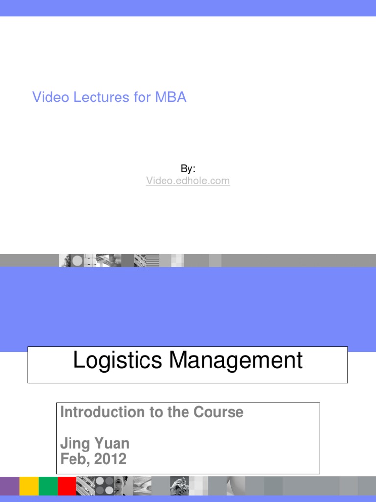 Free Video Lecture For BCA | PDF | Supply Chain | Logistics