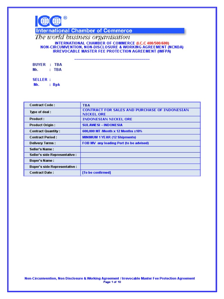 Draft NCND | PDF | Financial Transaction | Notary Public