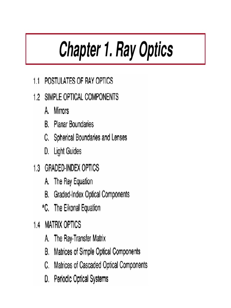 P1 Ray Optics | PDF | Lens (Optics) | Reflection (Physics)