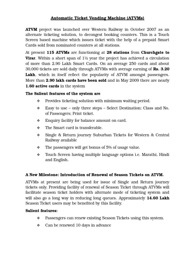 ATVM | PDF | Technology & Engineering