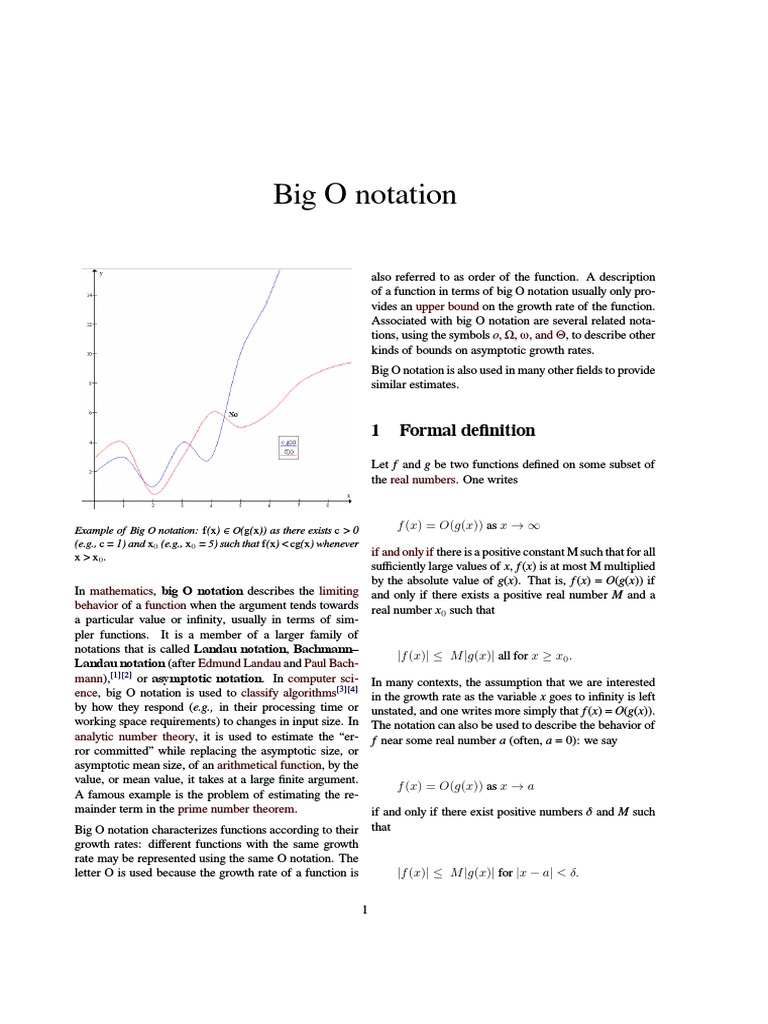 Big O.pdf | Analysis | Mathematical Analysis