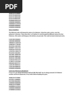 Omnitrix Codes and Master Control Guide | PDF