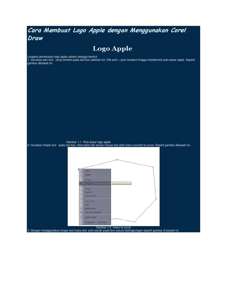 Cara Membuat Logo Apple Dengan Menggunakan Corel Draw | PDF | Bisnis ...