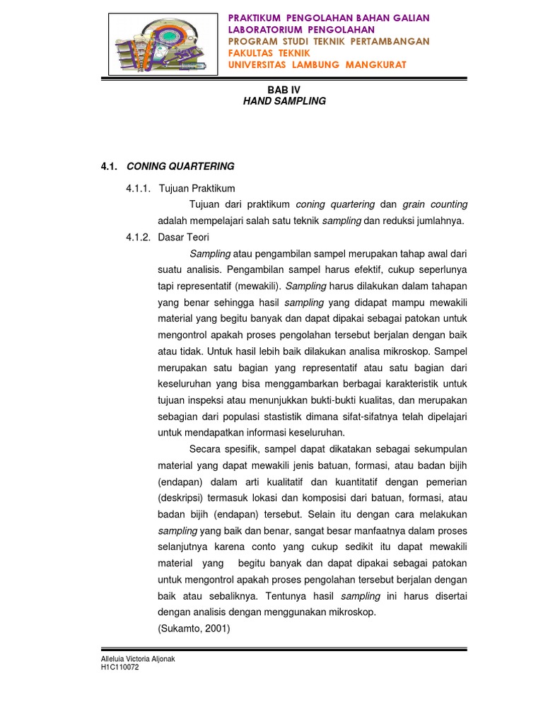 4 Hand Sampling | PDF