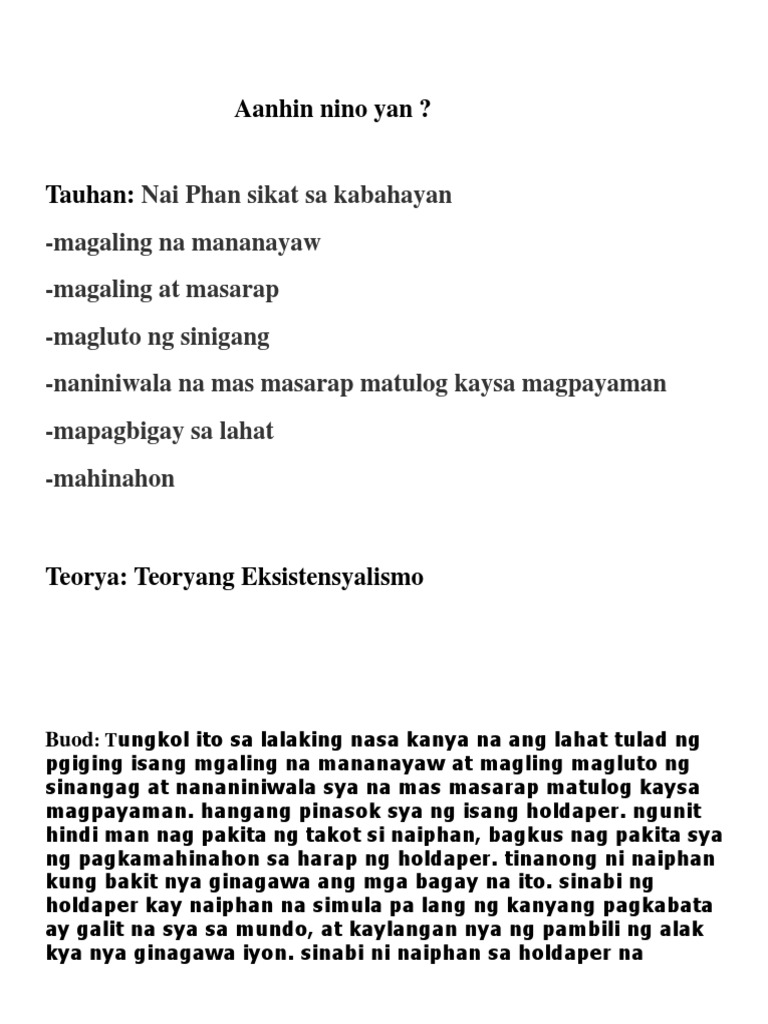 Aanhin Nino Yan | PDF