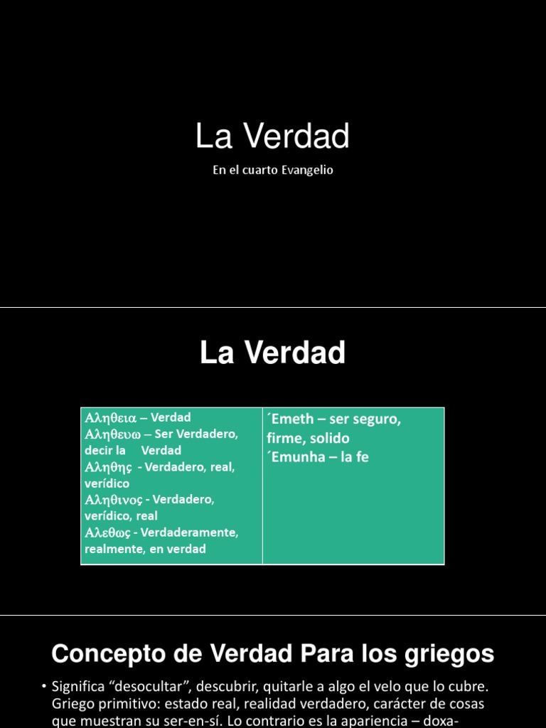 Conceptos de Verdad en Filosofía y Teología | PDF | Concepto | Verdad