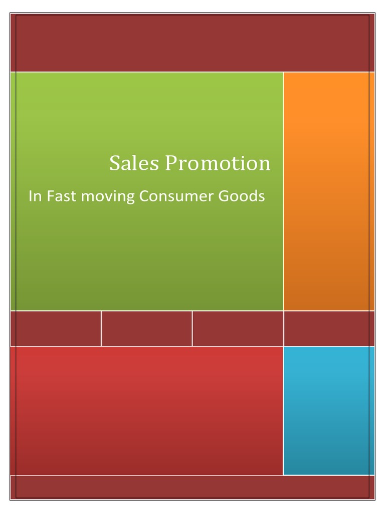 Sales Promotion in FMCG | PDF | Economic Institutions | Economics