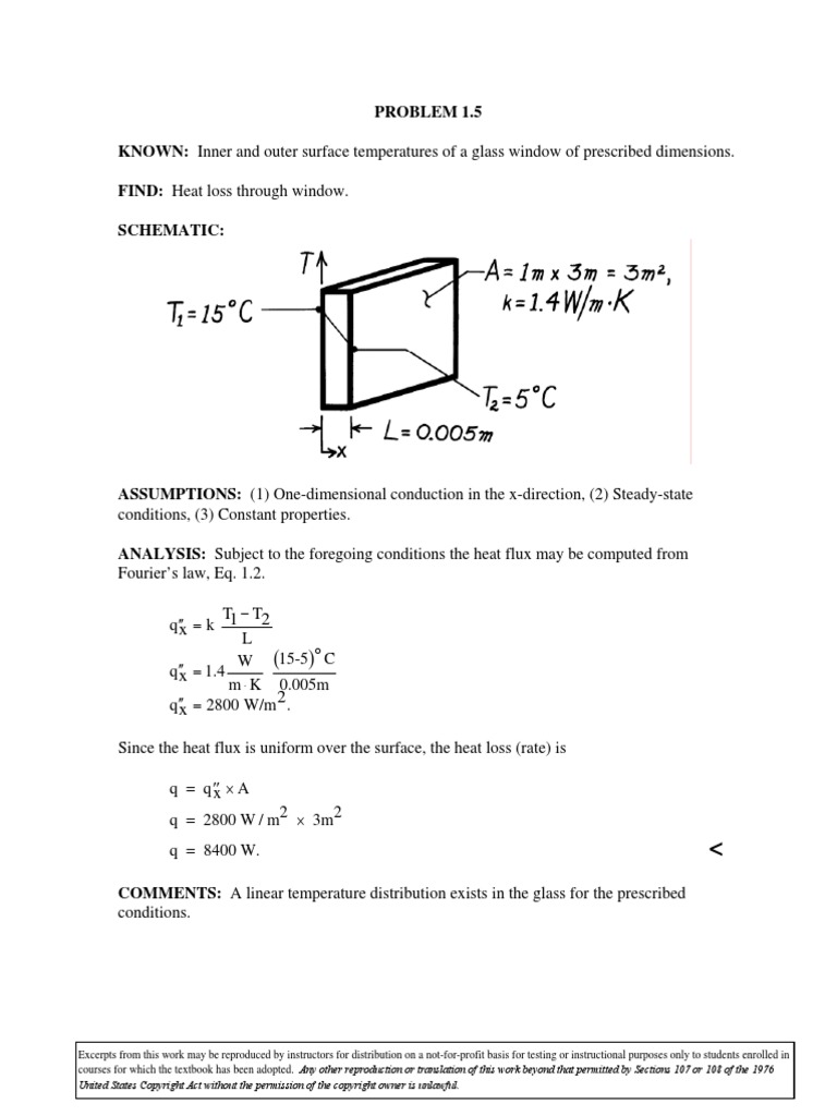 Heat and Mass Transfer Example Problems | PDF | Thermal Conduction | Heat