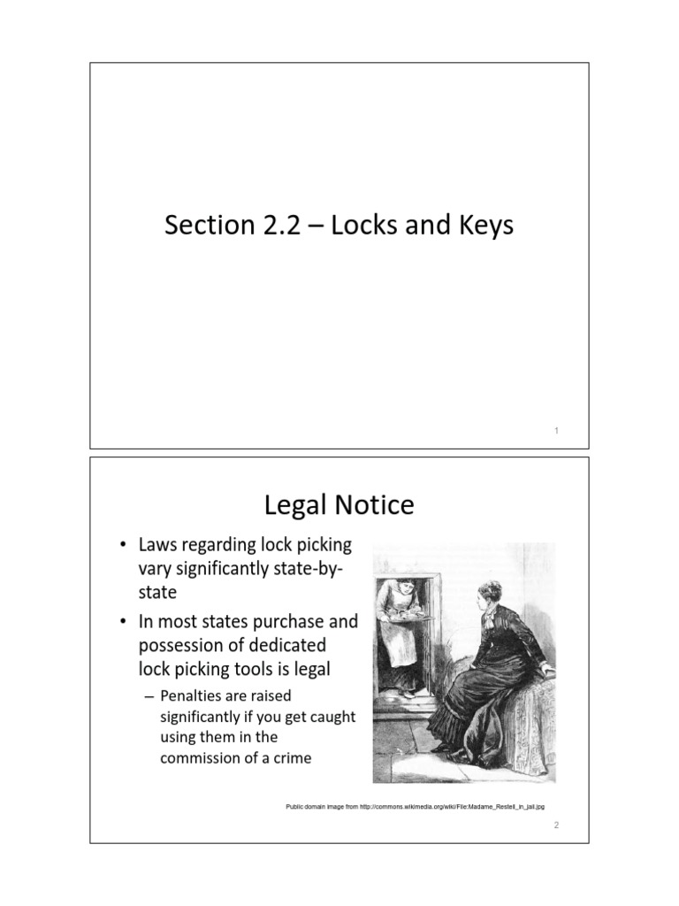 Ch02 Locks | PDF | Lock (Security Device) | Physical Security