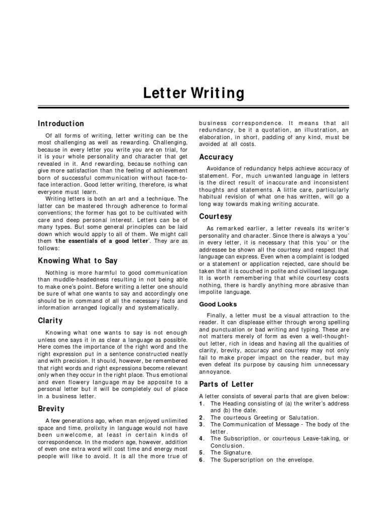 Format of The Letter Writing | PDF | Semiotics | Communication