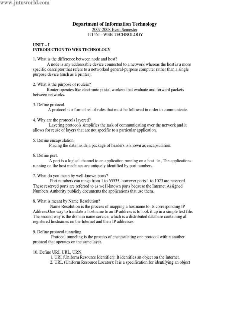 WT Lab Viva | Download Free PDF | Port (Computer Networking) | Network ...