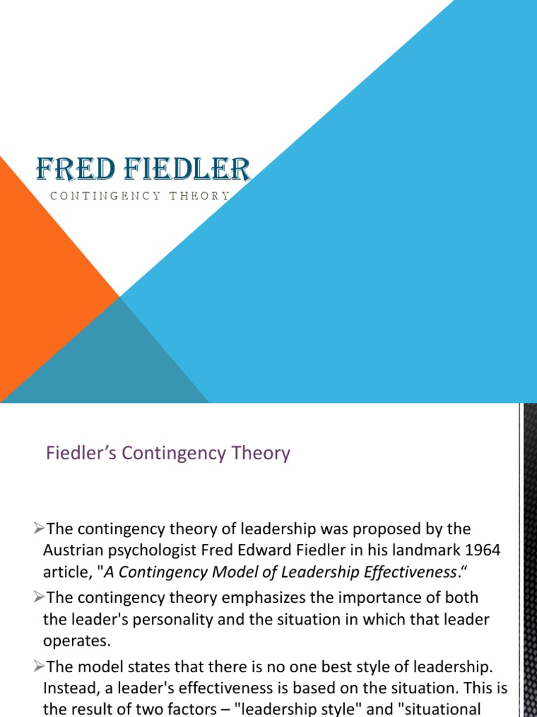 Fred Fiedler | Industrial And Organizational Psychology | Leadership
