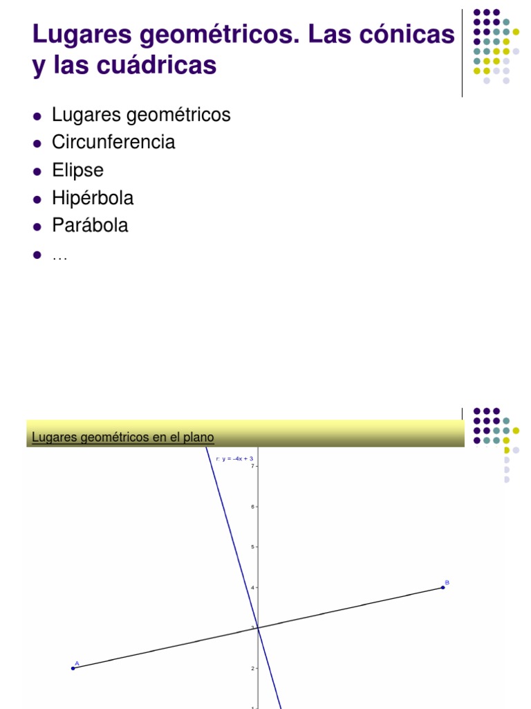 lugares geometricos las conicas.pps | Elipse | Sistema de coordenadas ...