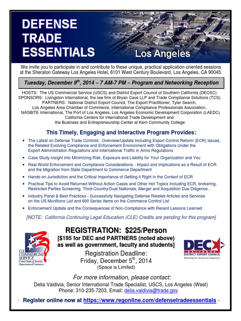Los Angeles-Defense Trade Essentials | PDF | Government Information ...