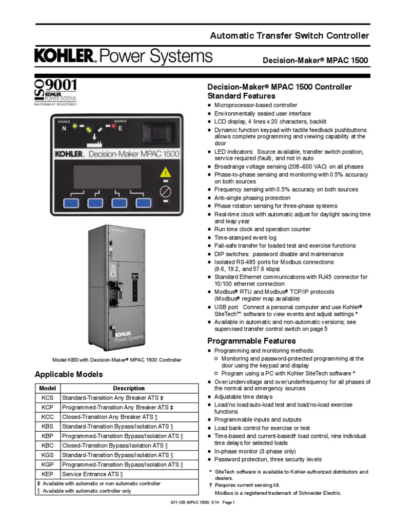 Decision-Makerr MPAC 1500 Decision-Makerr MPAC 1500 Controller Standard ...