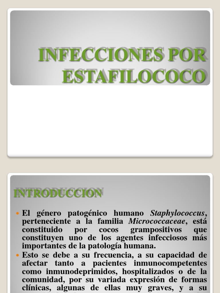Infecciones por Estafilococos en la Piel | PDF | Staphylococcus Aureus ...