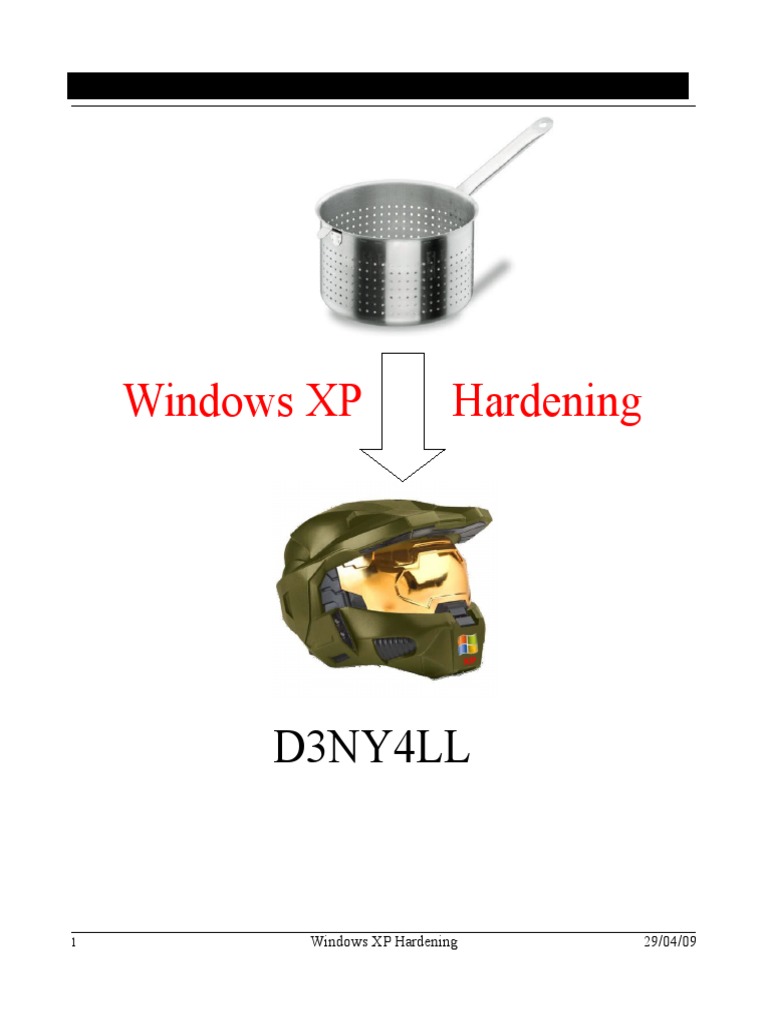 Windows XP Security Hardening Guide | PDF | Microsoft Windows ...