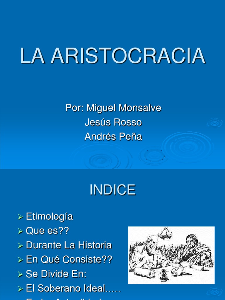 ARISTOCRACIA.ppt | Ciencias Políticas | Política | Prueba gratuita de ...