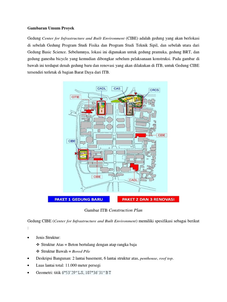 Proyek Gedung CIBE ITB | PDF