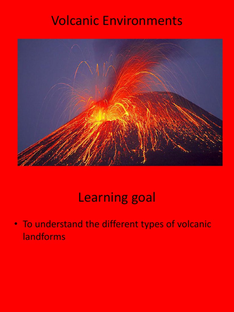 Volcanic Landforms Presentation | PDF | Volcano | Lava