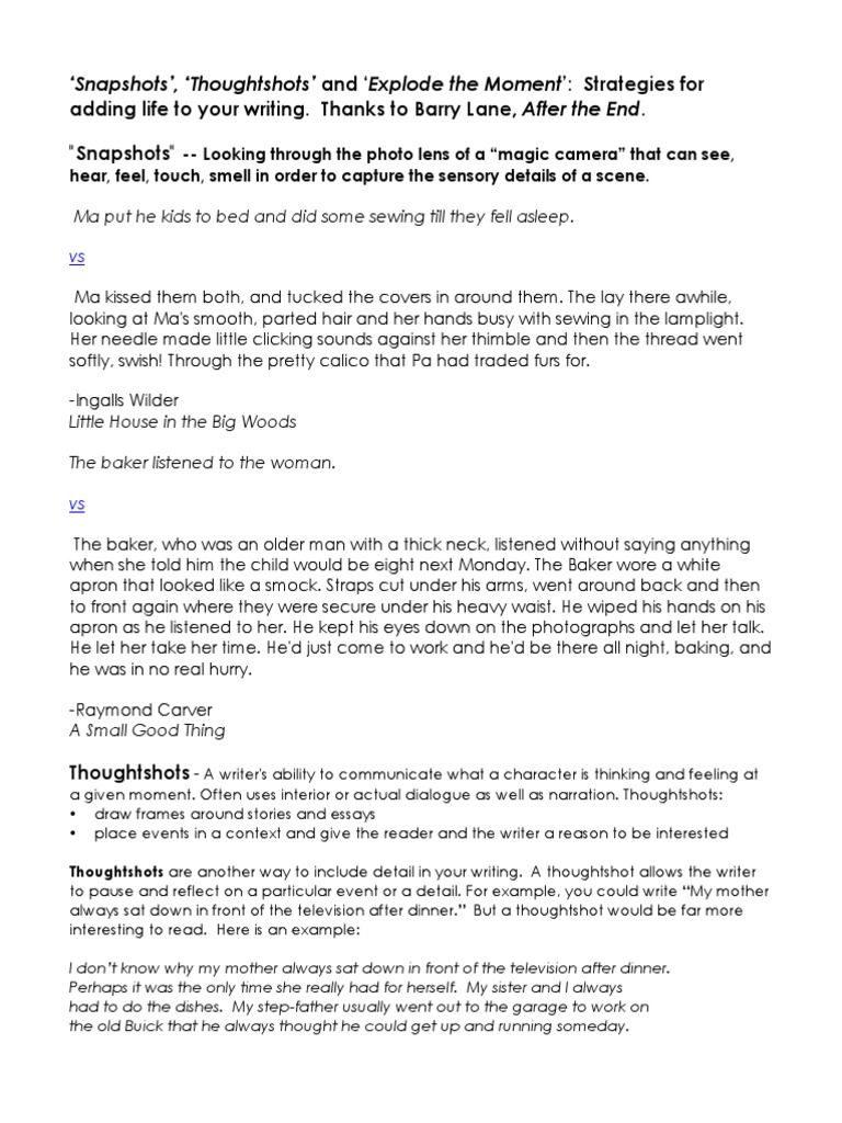 Snapshots Thoughtshots and Exploded Moments | PDF | Leisure