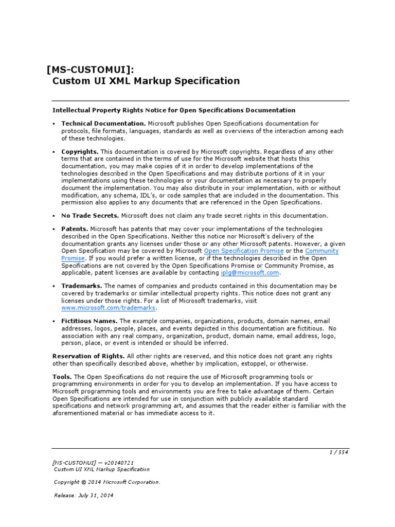 (MS Customui) PDF | PDF | Xml | Xml Schema