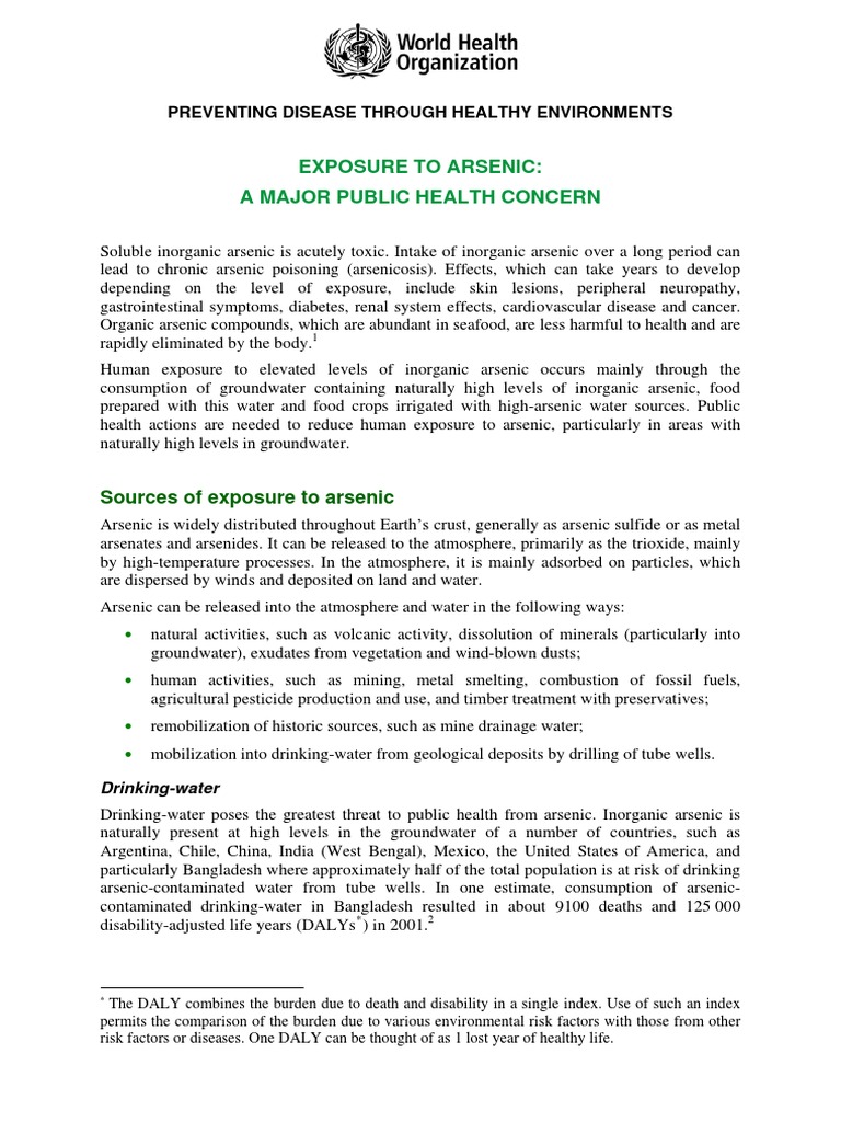 Jurnal Logam Berat Arsen | PDF | Arsenic | Drinking Water