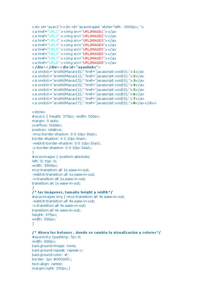 Image Slider Code Implementation | PDF | Computers