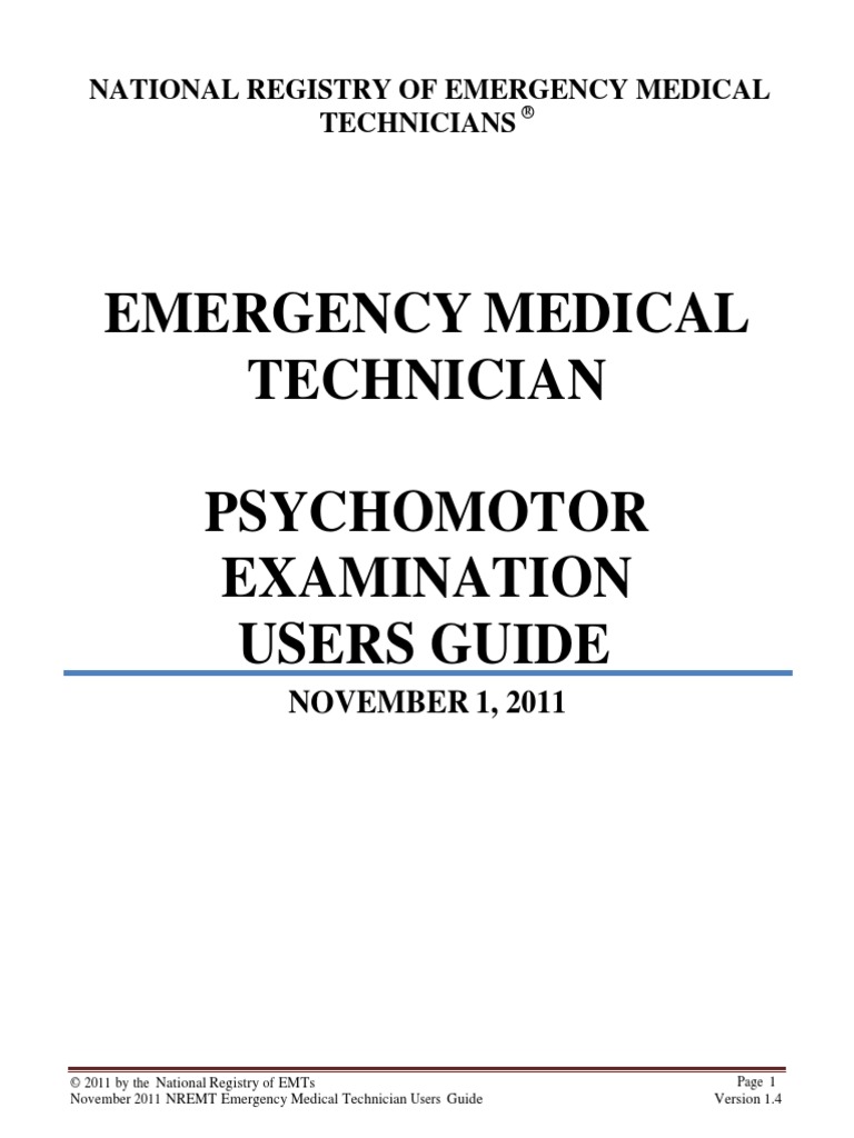 EMt User's Guide (2012) | PDF | Emergency Medical Technician ...