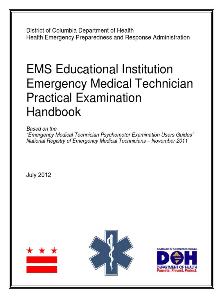 2012-0020 EMT Practical Exam Handbook | PDF | Emergency Medical ...