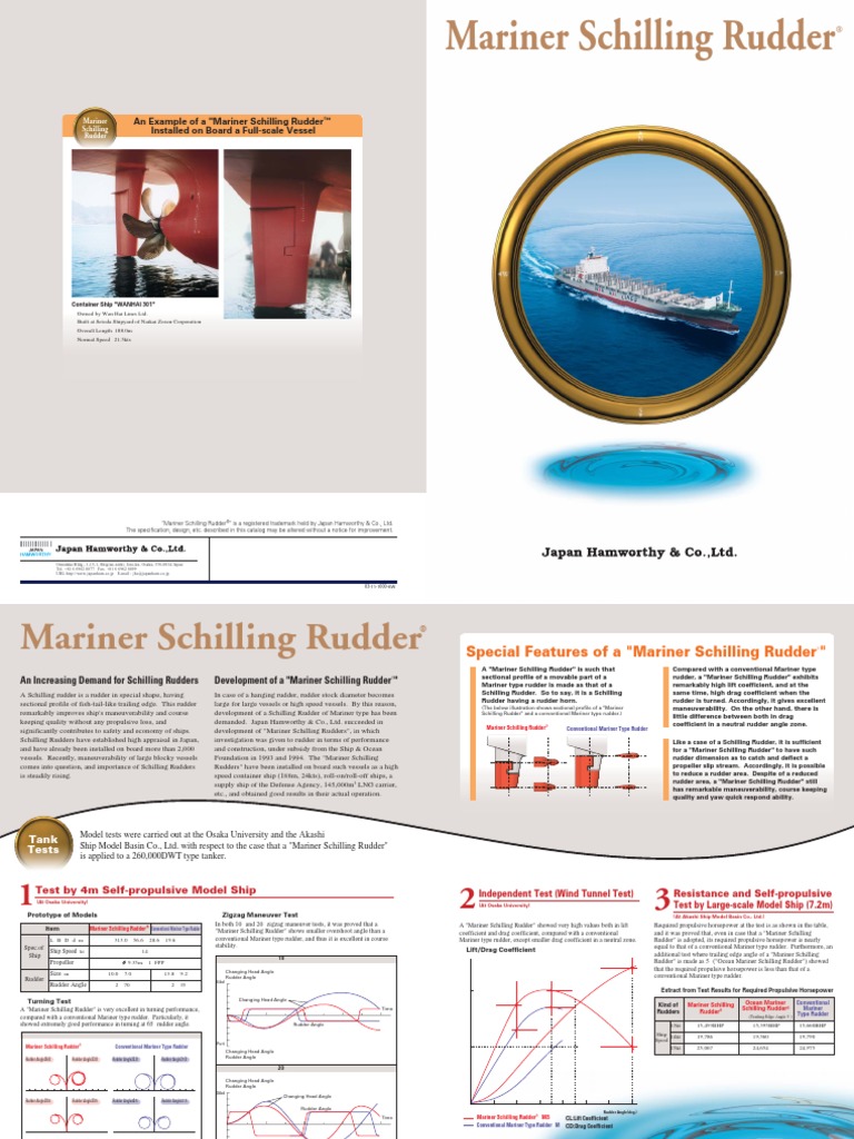 Mariner Schilling Rudder: An Example of A "Mariner Schilling Rudder ...