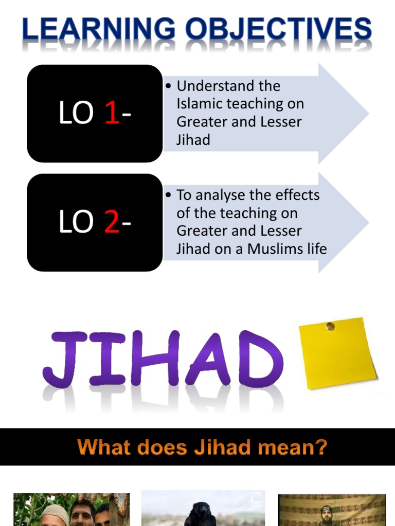 Greater and Lesser Jihad Powerpoint | PDF | Jihad | Western Philosophy
