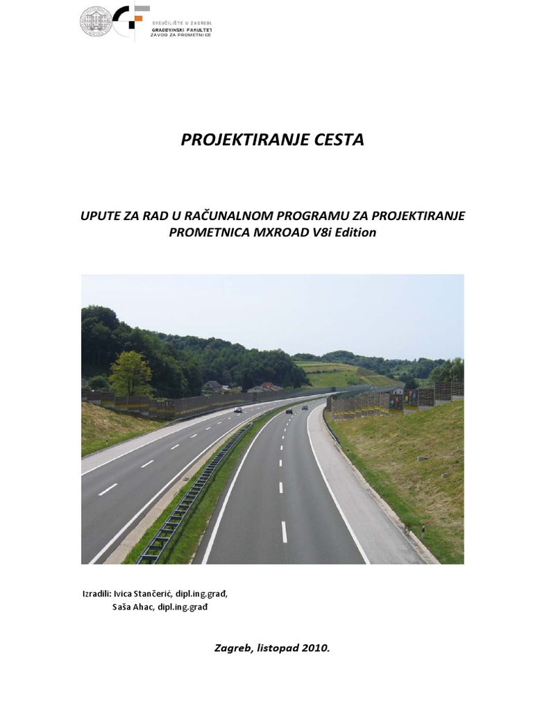 Projektiranje Cesta Skripta Za MX Road | PDF