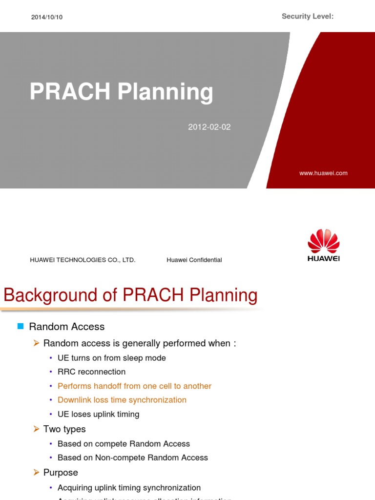 PRACH Planning | PDF | Networks | Broadcast Engineering