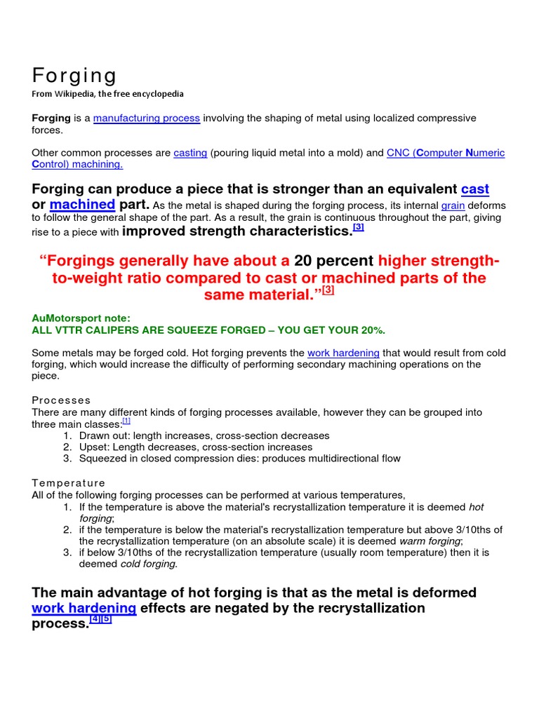 Squeeze Forging Properties | PDF | Forging | Industries