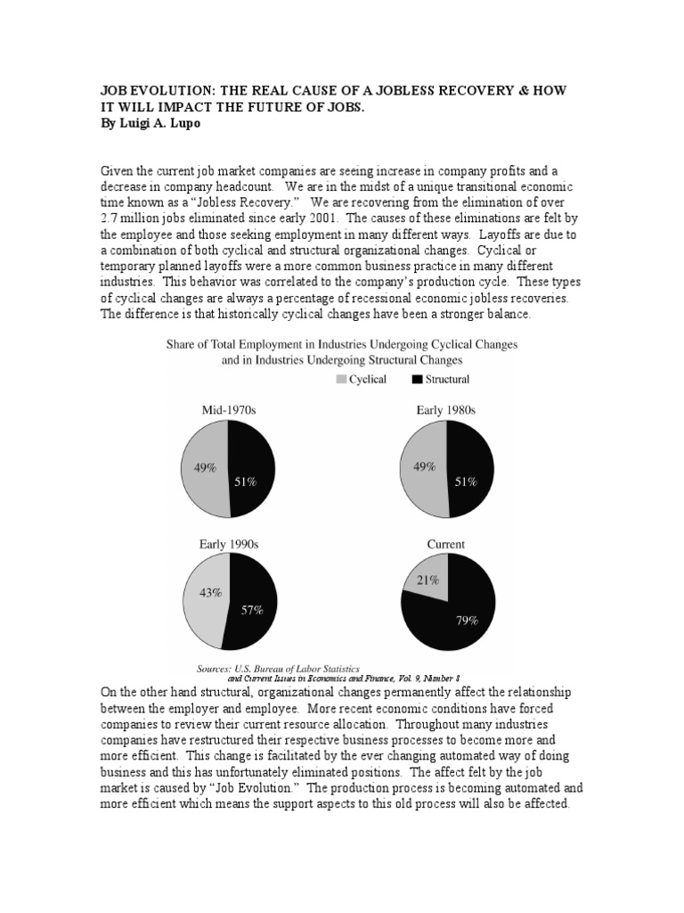 Job Evolution FV | PDF | Business Cycle | Unemployment