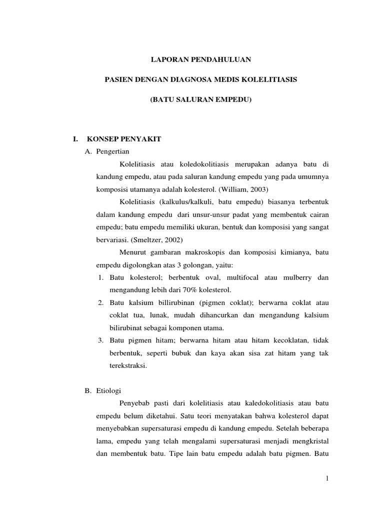 LP Kolelitiasis | PDF