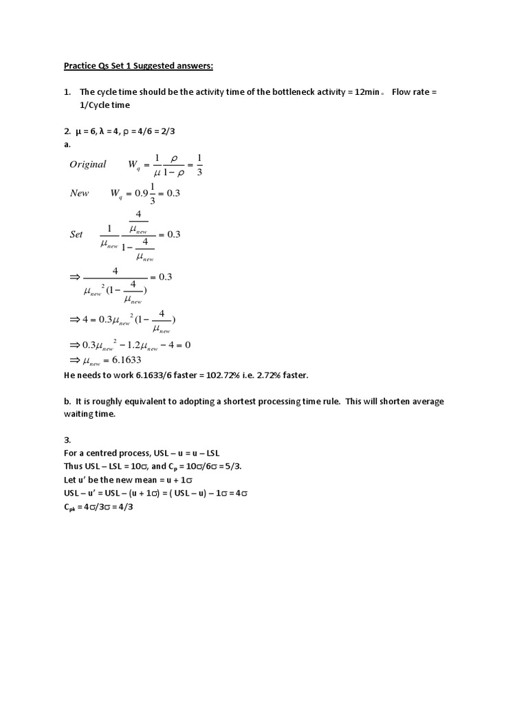 Extra Practice Qs Set 1 Solutions | PDF | Teaching Methods & Materials ...