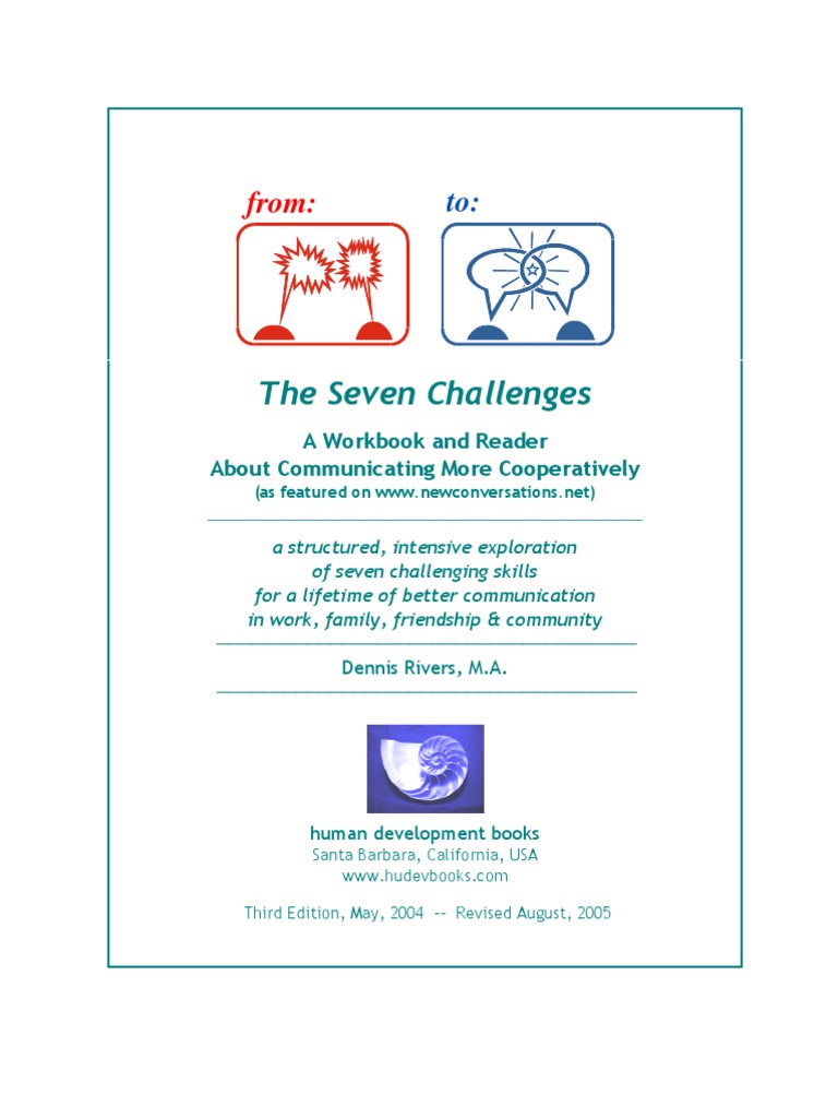 7 Challenges - A Workbook On Communications | PDF | Conversation | Learning