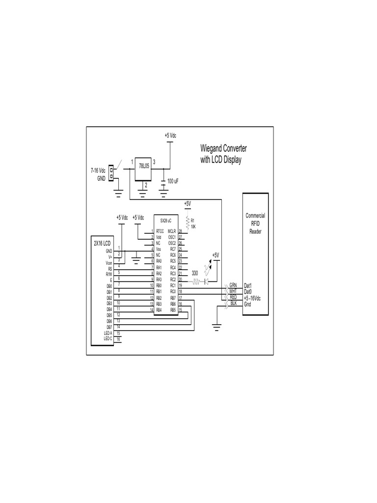 Wiegand Converter Schematic Diagram | PDF | Computers
