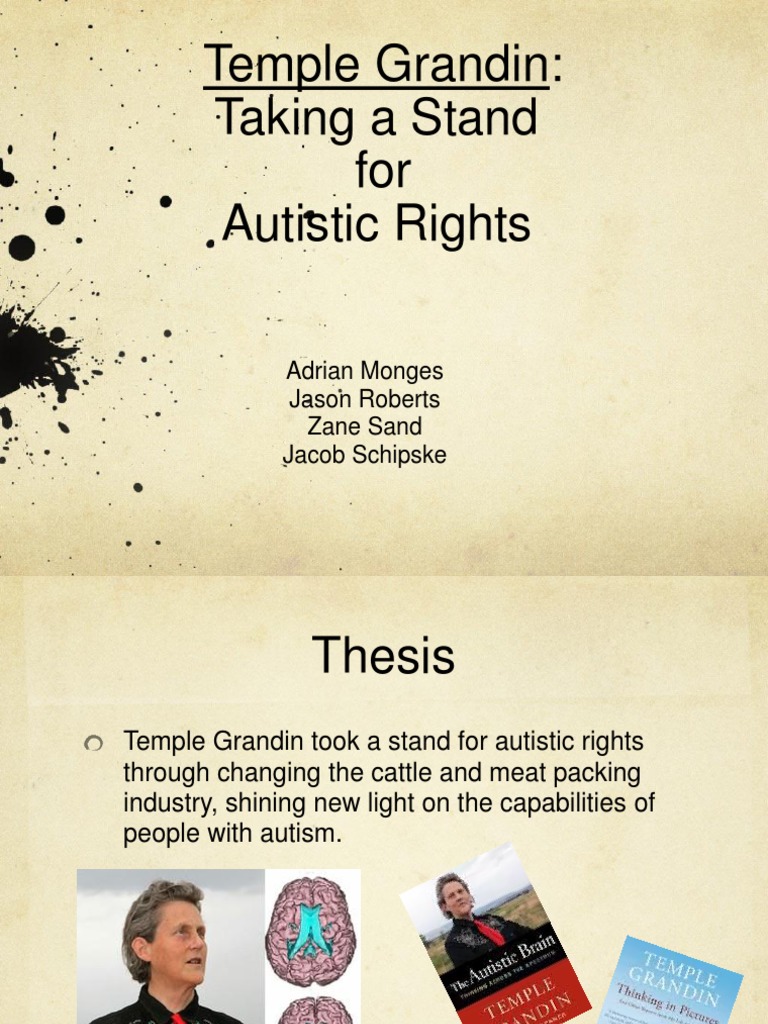 Temple Grandin: Advocate for Autism Rights | PDF | Autism | Asperger ...