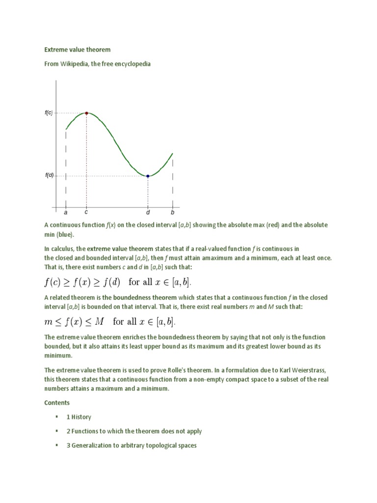 Extreme Value Theorem | PDF | Mathematical Logic | Logic