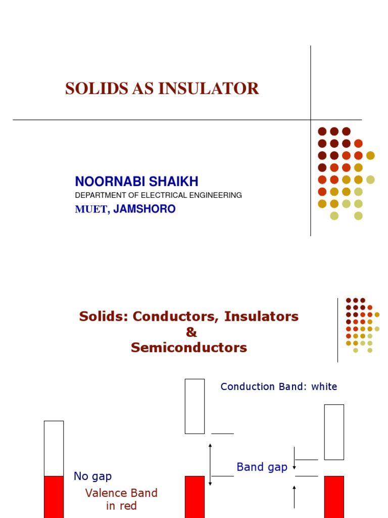Lec # 08 Solids As Insulators | PDF | Solid | Thermoplastic