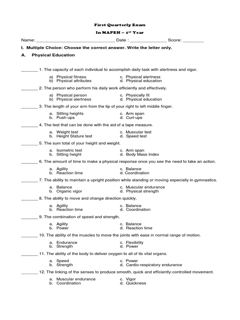 Understanding Physical Fitness and Music Fundamentals: An Analysis of ...