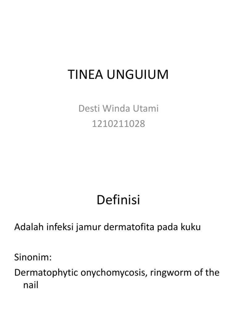 Penatalaksanaan Tinea Unguium pada Kuku | PDF