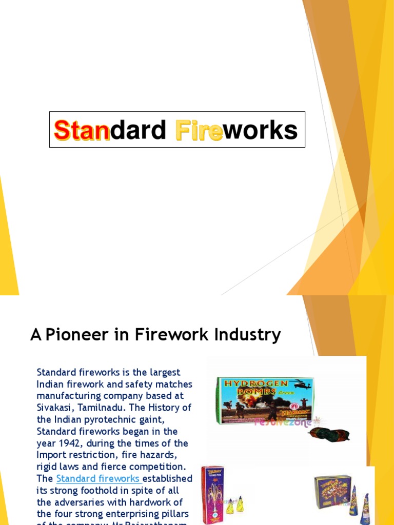 Standard Fireworks - A Pioneer in Firework Industry | PDF | Fireworks ...