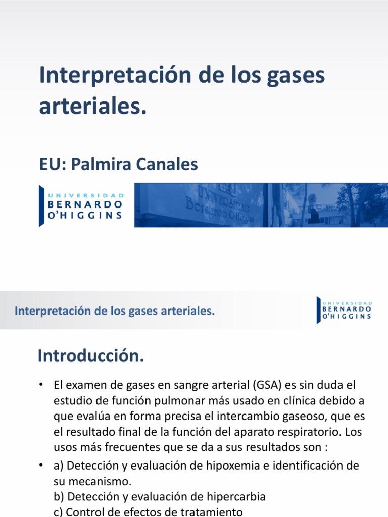 Gases Arteriales | PDF | Medicina de Cuidados Intensivos | Enfermedades ...
