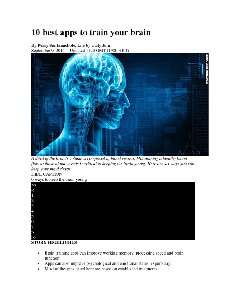 10 Best Apps To Train Your Brain | PDF