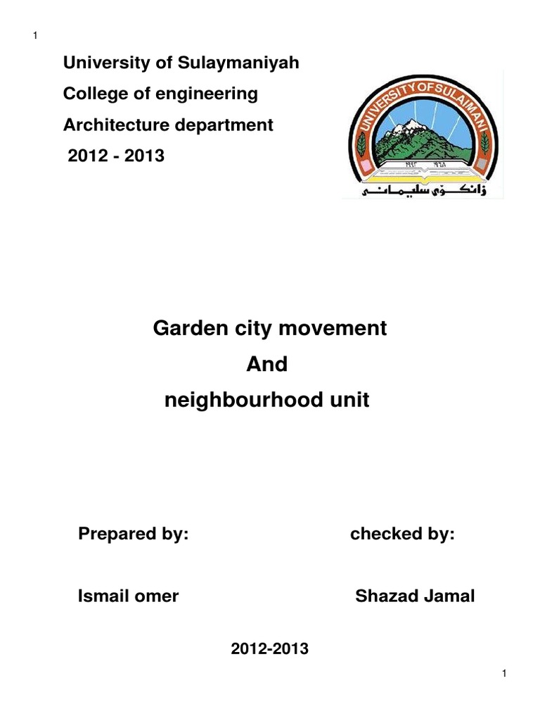 Garden City Movement | PDF | Urbanization | Urban Planning