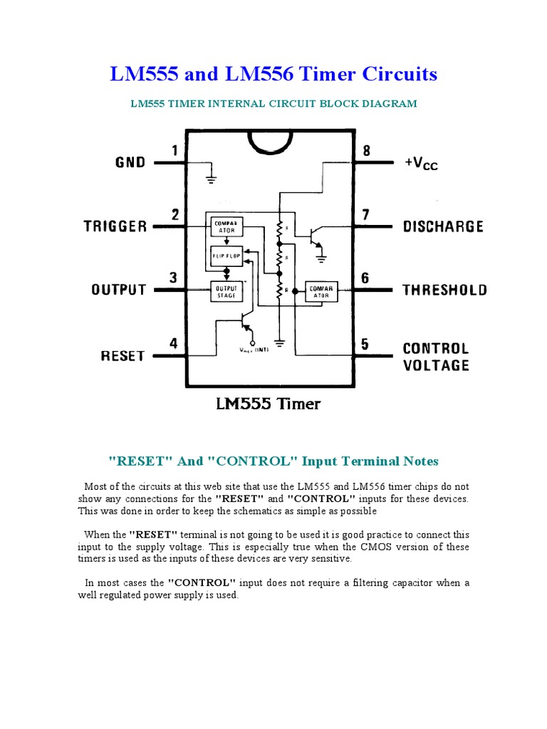 El Timer 555 PDF | PDF | Electronic Circuits | Capacitor